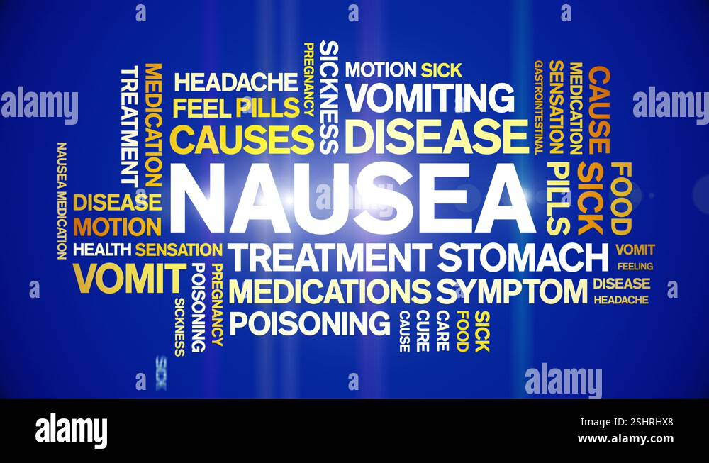 Nausea animated word cloud,tag animation kinetic typography seamless ...