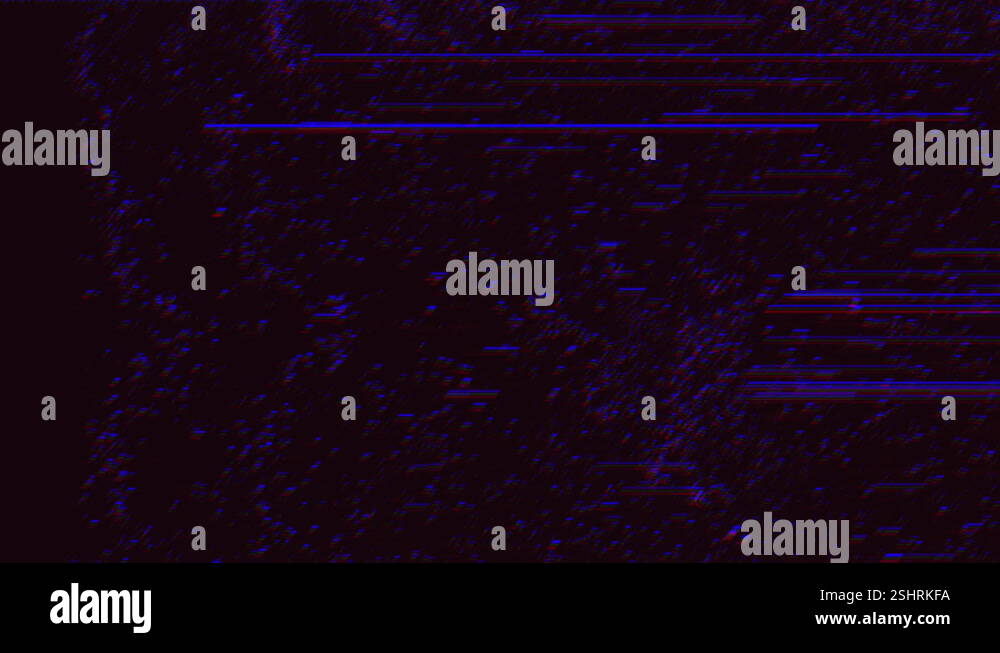 Digital noise animation with glitchy distortions and pulsing shapes ...