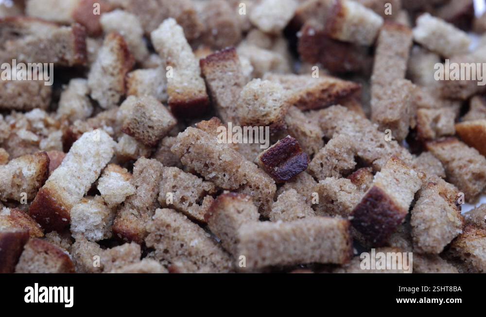 Rye Crackers Rotating. Bread Crispy Crackers Rotated On A White Flat ...
