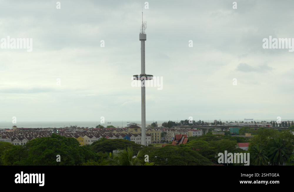 Taming Sari Tower Malacca Tower Melaka Malaysia getting down Stock ...