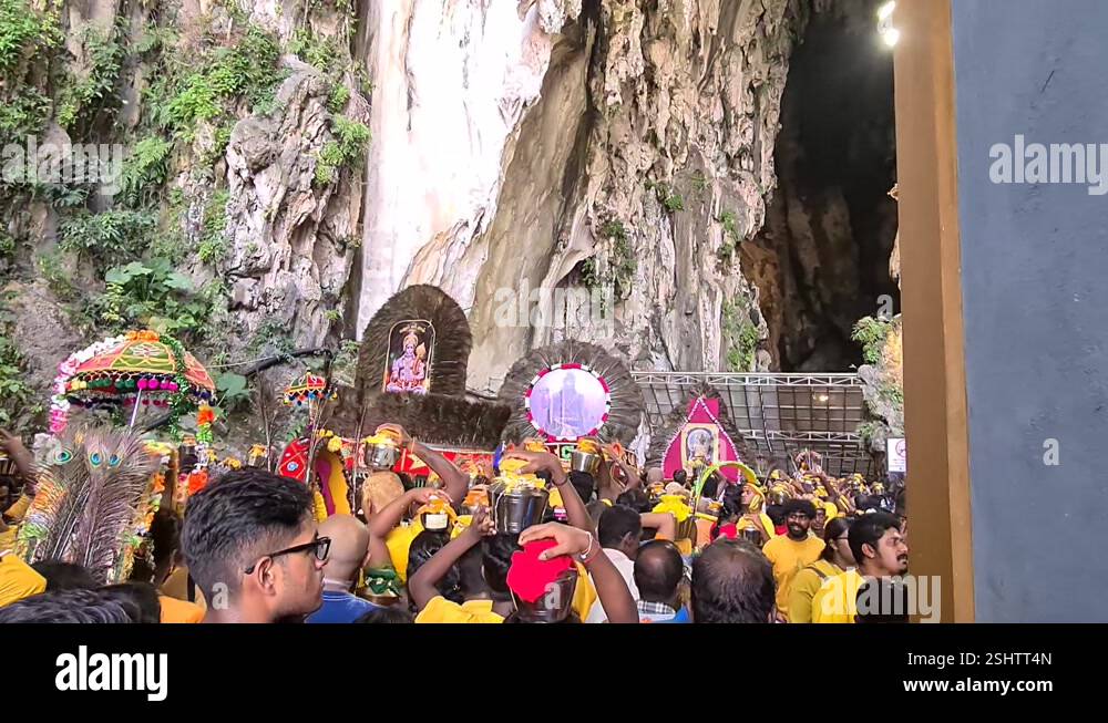 Beautiful Kavadi carried by hindus in Murugan temple in Malaysia Stock ...