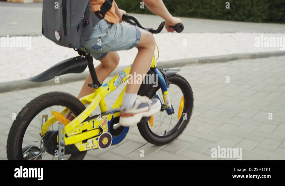 Girl riding bicycle training wheels Stock Videos & Footage - HD and 4K ...