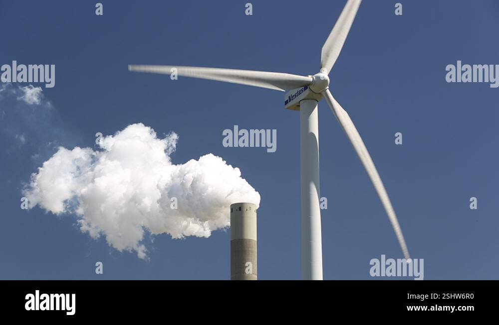 Climate change heaven and hell of a wind turbine with emissions from a ...