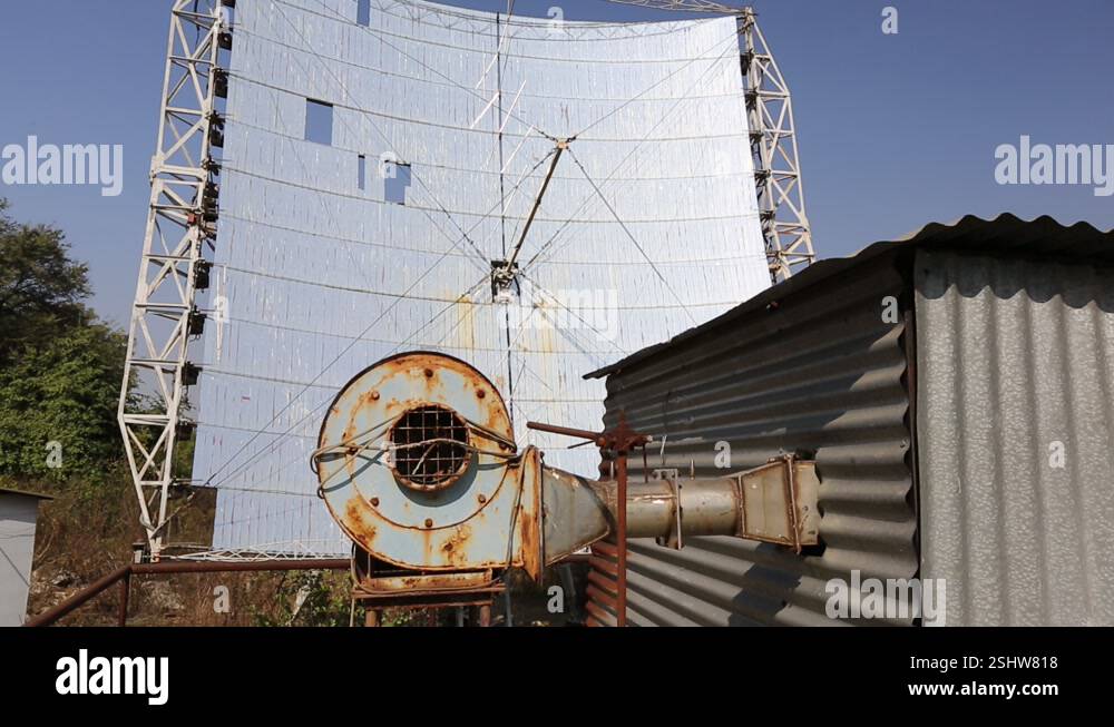 The worlds first solar crematorium at the Muni Seva Ashram. Many ...