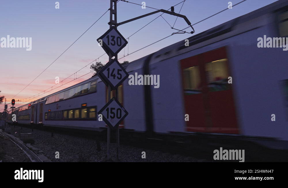 Railroad track signs Stock Videos & Footage - HD and 4K Video Clips - Alamy