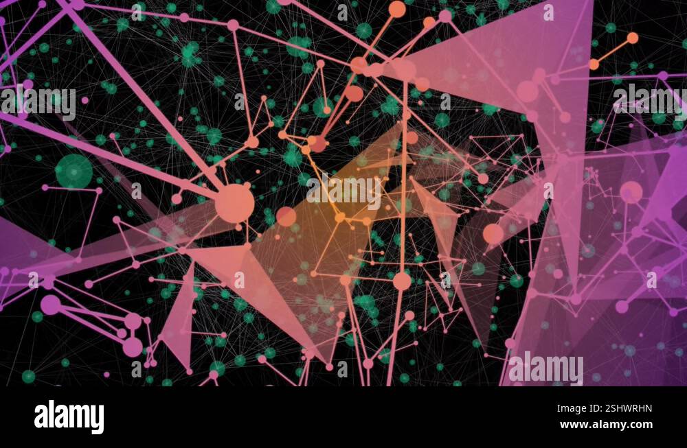Animation shapes connections moving over Stock Videos & Footage - HD ...