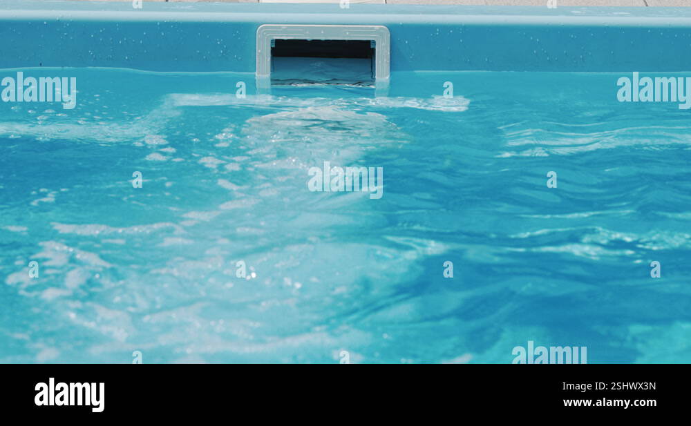 The countercurrent in the pool is a powerful flow of water. A swimmer ...