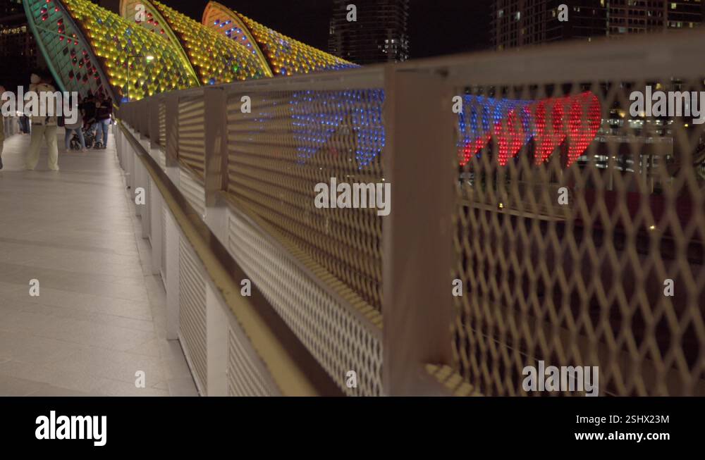 Pintasan saloma bridge Kuala Lumpur Malaysia special colors at night ...