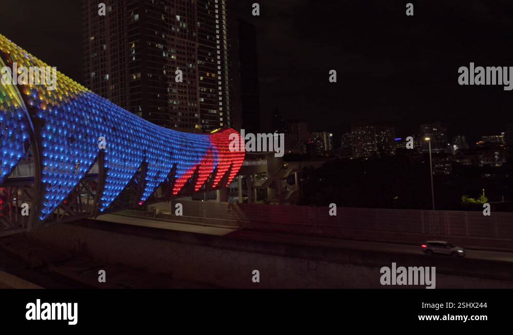 Pintasan saloma bridge Kuala Lumpur Malaysia special colors for Stock ...