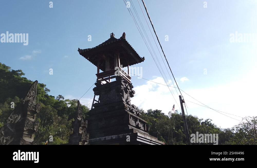 Bale Kukul Balinese Pavilion where a Slit Log Drum is placed Watch ...