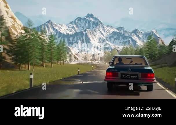 Experience a peaceful and calming road trip through stunningly ...