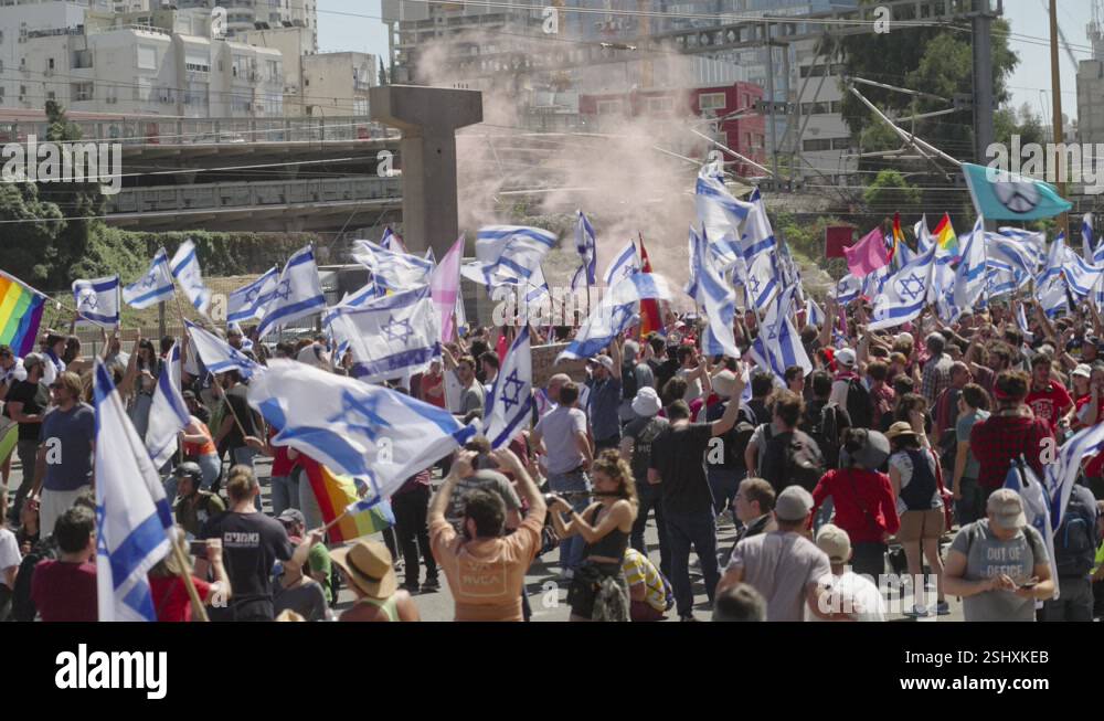 Police forces confront protesters blocking main highway during violent ...