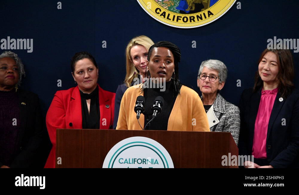 HD video of Kimberly Ellis speaking at CA Equal Pay Pledge event Stock ...