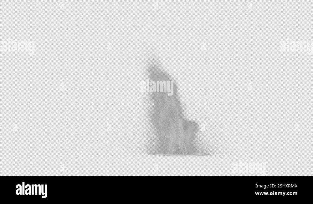 Object falling into the water with splashes on black background, alpha ...