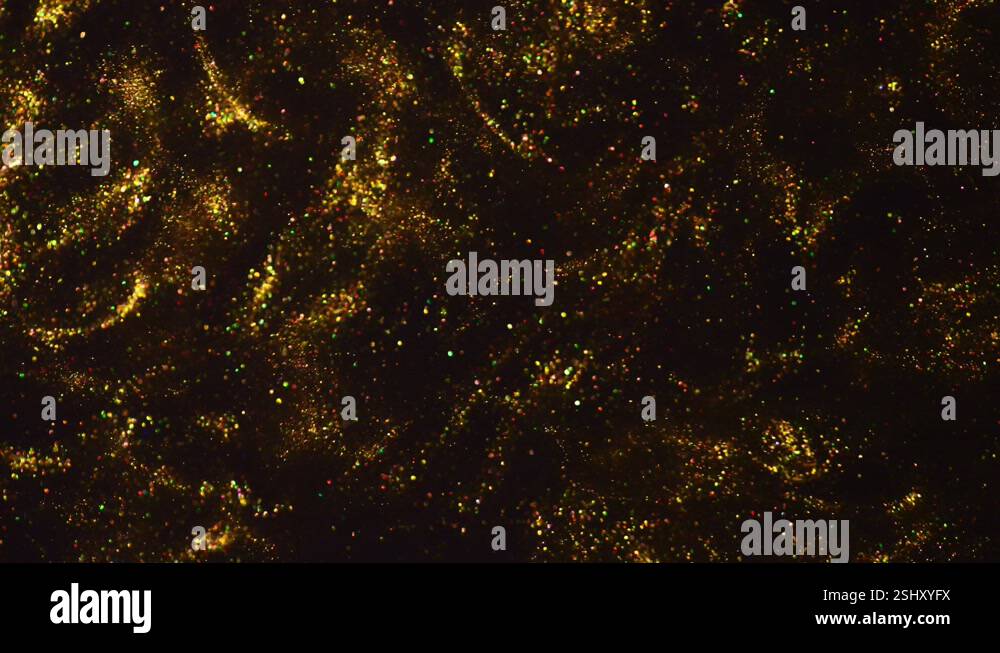 Liquid Brilliant Metallic Bronze Paint. Golden background Stock Video ...