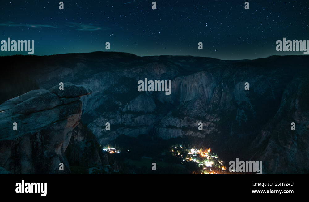 Yosemite National Park Milky Way Galaxy Above Glacier Point Yosemite ...