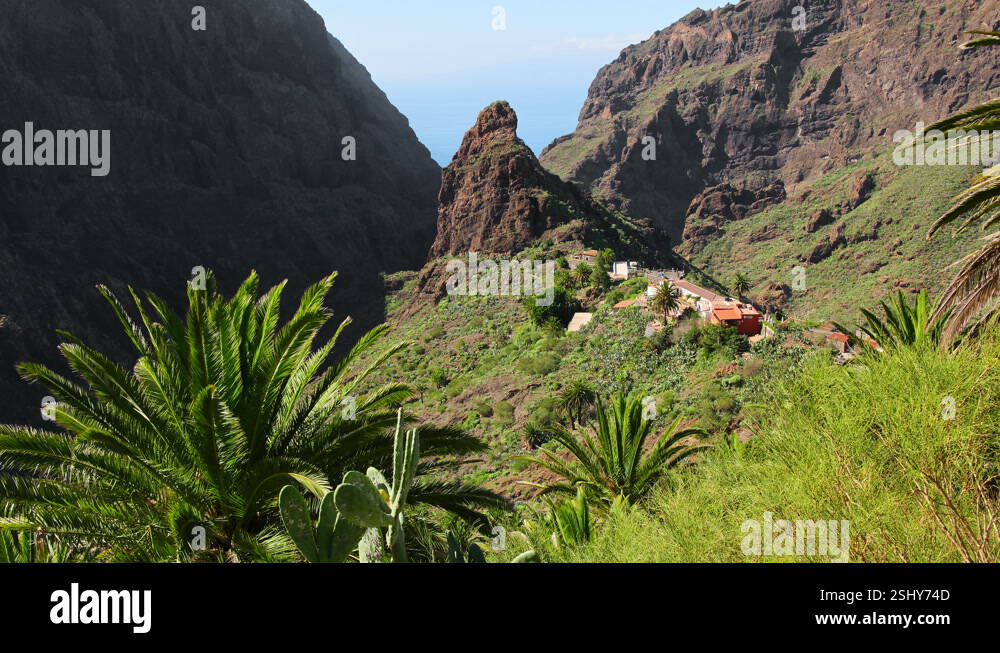 Landscape of the Masca valley in Tenerife, Canary island, Spain Stock ...