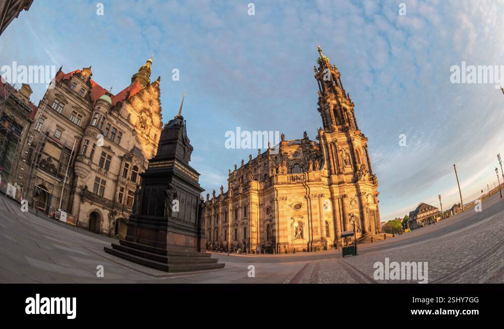 Dresden Germany time lapse 4K, city skyline timelapse at Dresden ...