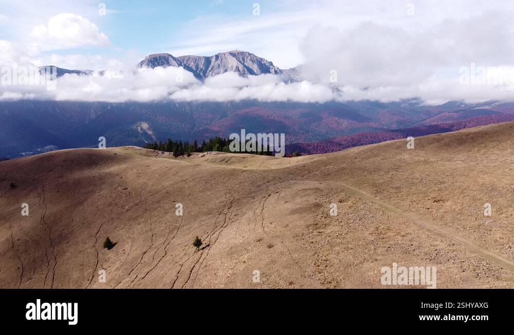 Drone Camera Slowly Moving Sideways To Reveal A Pittoresque ...