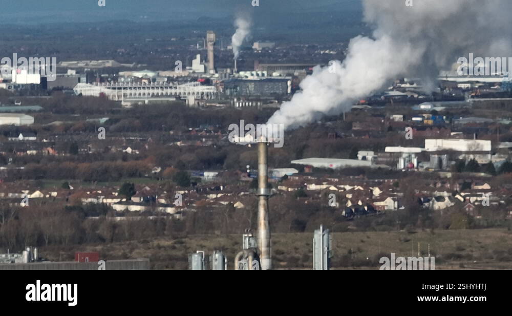 Wilton site, ex ICI sembcorp, chemical, works, teesside - clip 2 static ...