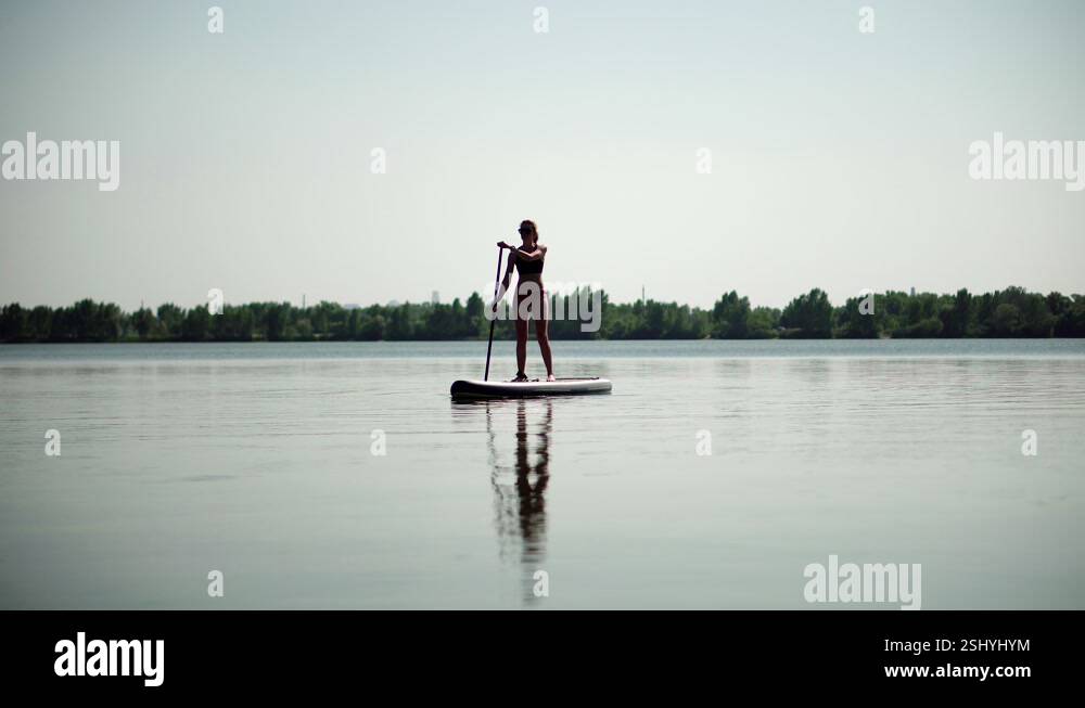 SUP Inflatable Board For Rowing.SUP Surfer Balance Watersport ...
