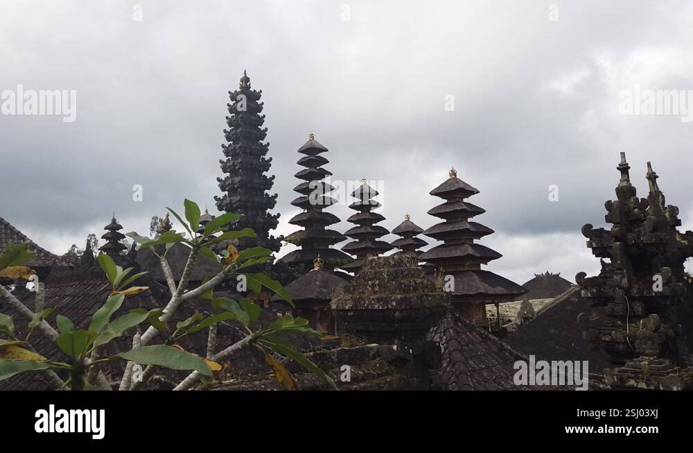 Besakih Mother Temple Compound Bali Indonesia Pyramid Architecture ...