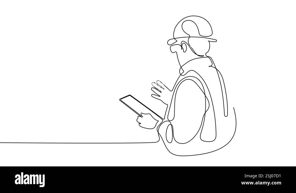 Full length single line animation Stock Video Footage - Alamy