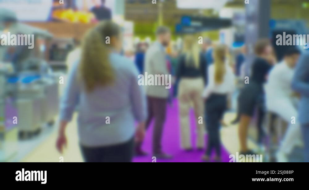 time lapse. modern business life in the city. defocused blurry video ...