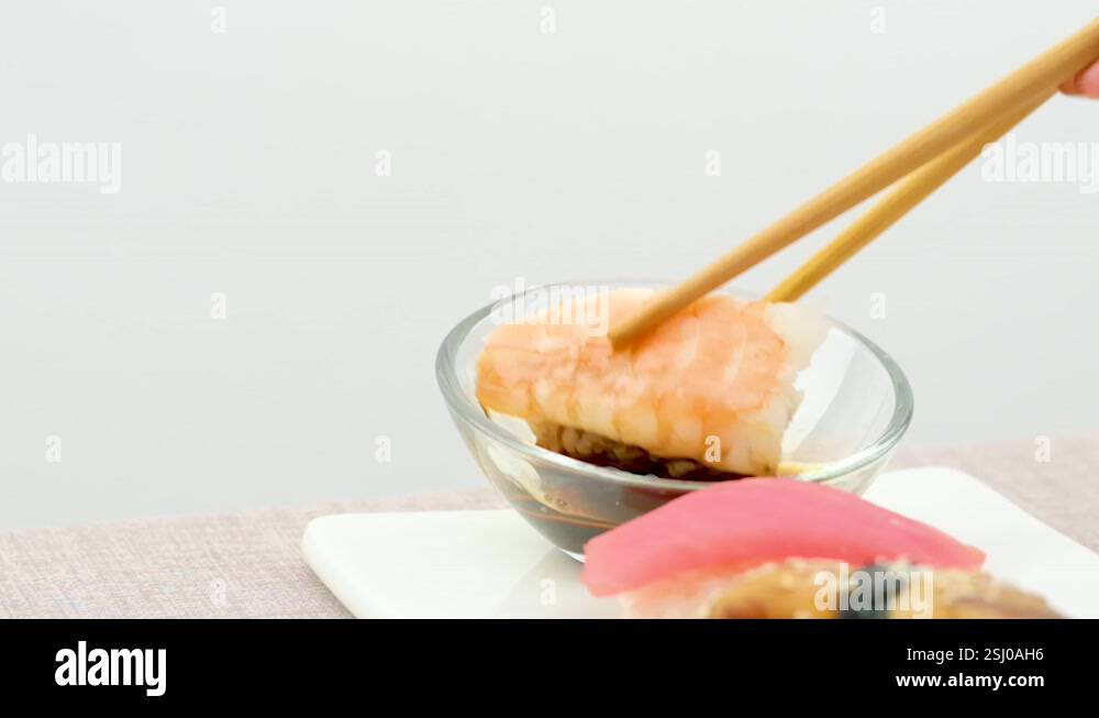 learn how to dip sushi in sauce with chopsticks failed attempt a piece ...