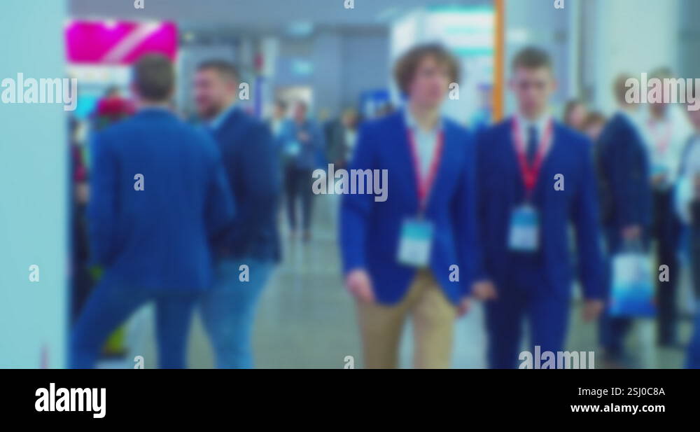 Blurred silhouettes modern unrecognizable people Stock Videos & Footage ...