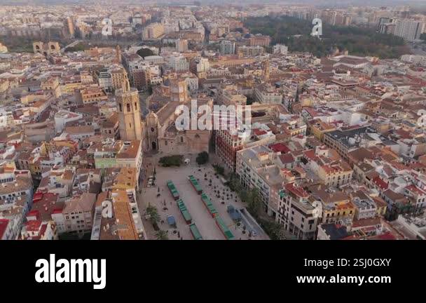 An aerial view beautifully reveals the stunning historic district of ...