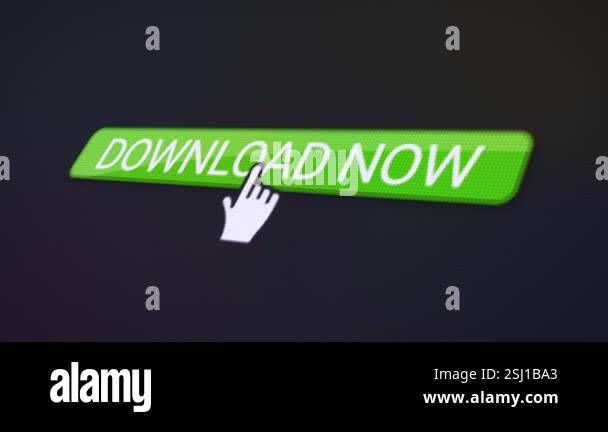 Video animation of a website with a green download now button. A ...