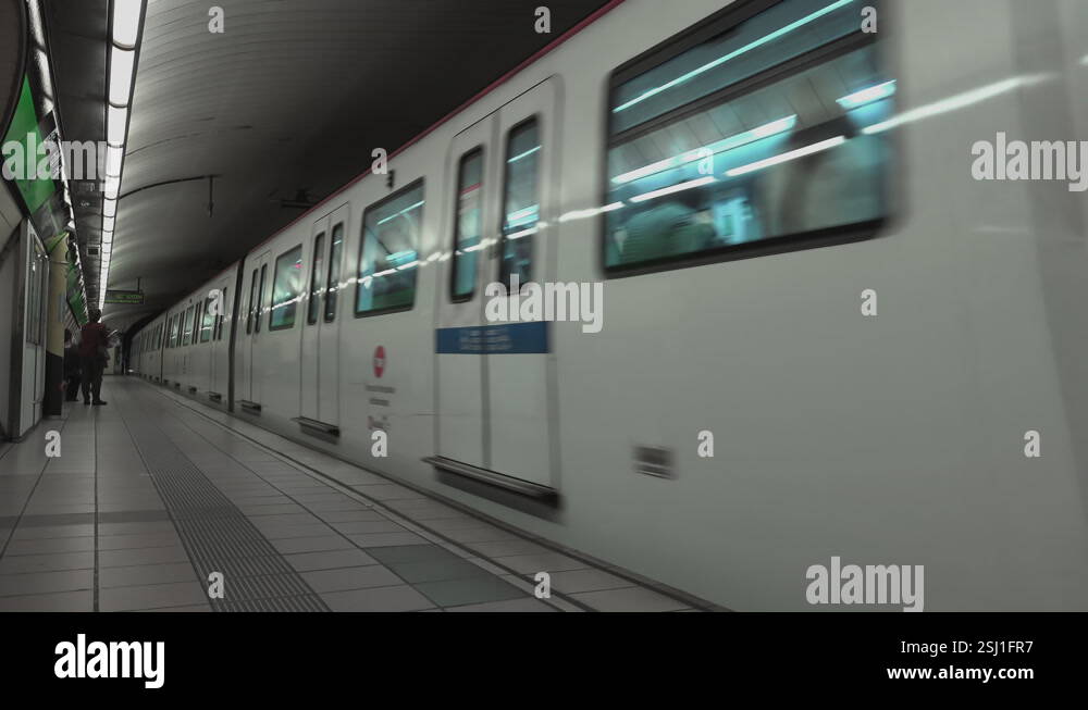 Travelers And Tourists Use Fast Metro Lines To Reach Their Destination ...