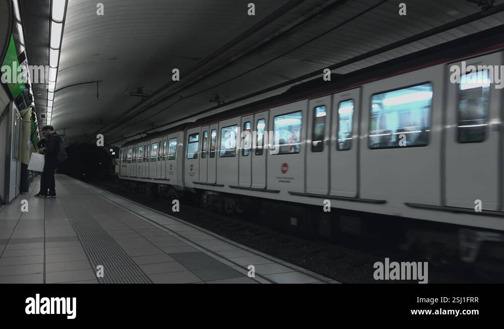 Travelers And Tourists Use Fast Metro Lines To Reach Their Destination ...