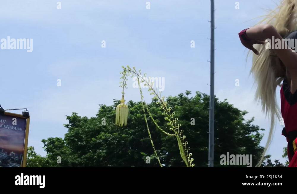 The barongan dance festival is held lively by displaying various forms ...