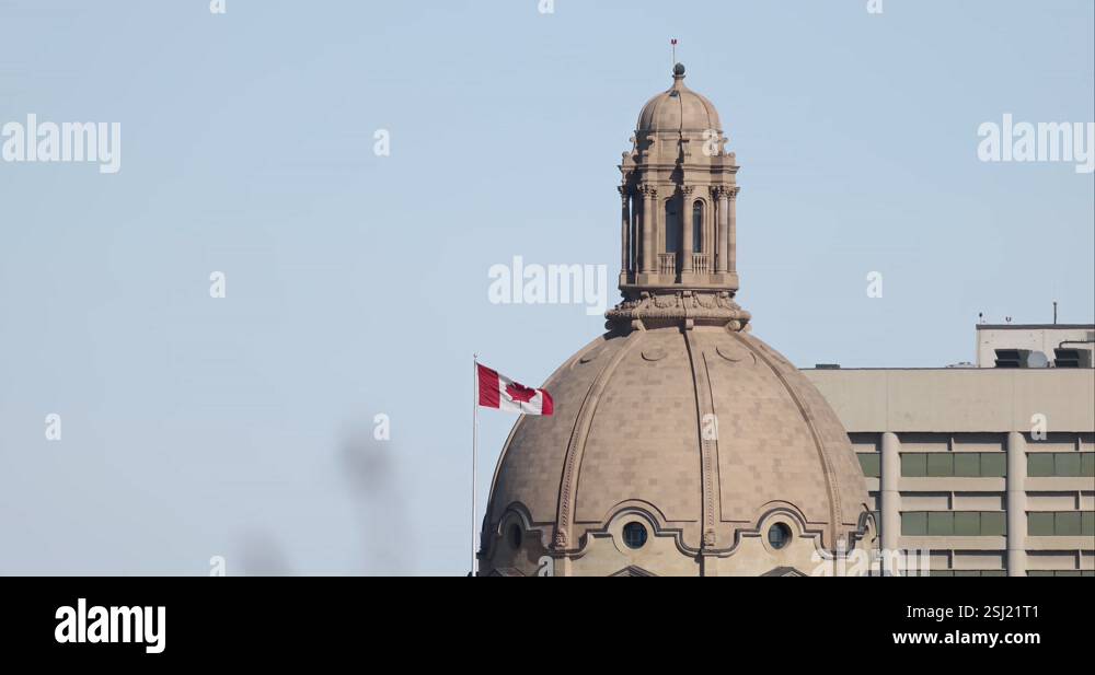 Zoom in to the top of the Alberta Legislature Building, Legislative ...