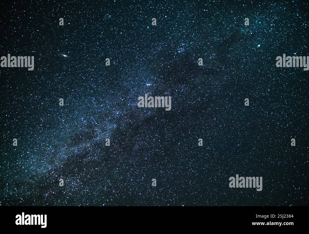 Milky Way Galaxy and Perseid Meteor Shower Night to Sunrise North Sky ...