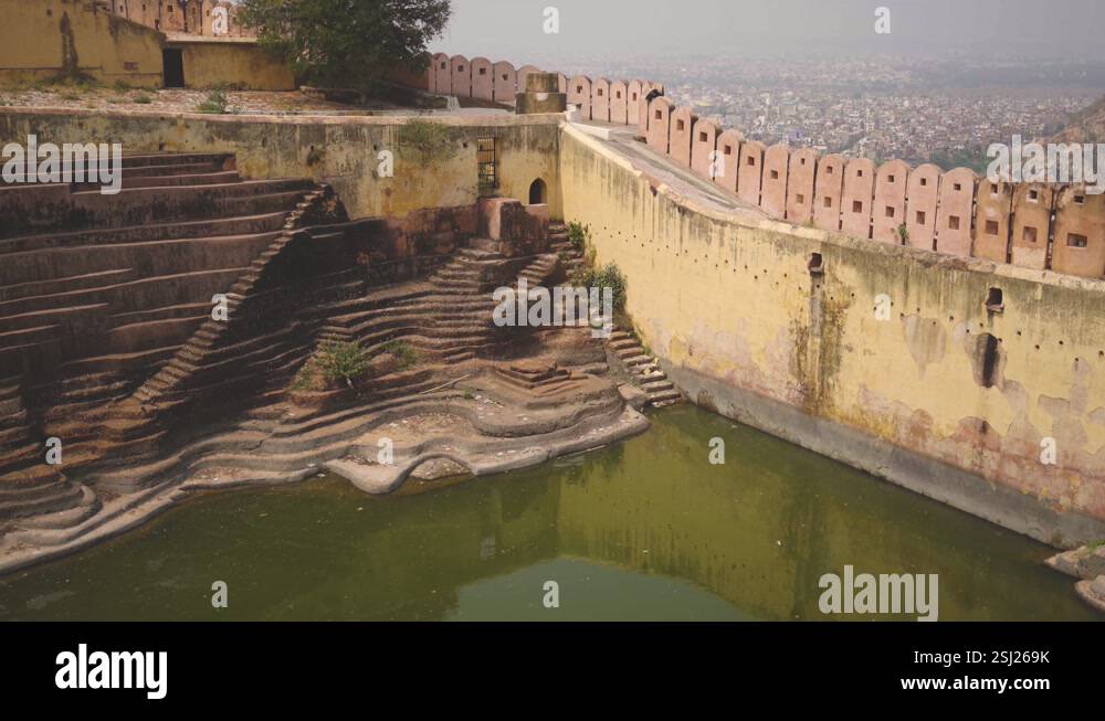 Ancient step well for water harvesting in Jaipur Rajasthan of India ...