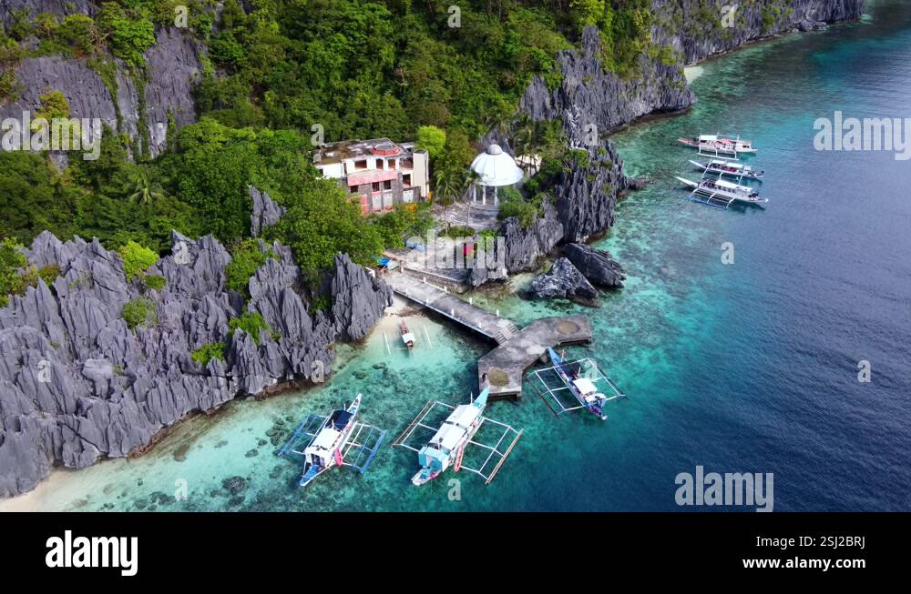 Old Catholic Shrine and abandoned Resort,Matinloc Island, El nido ...