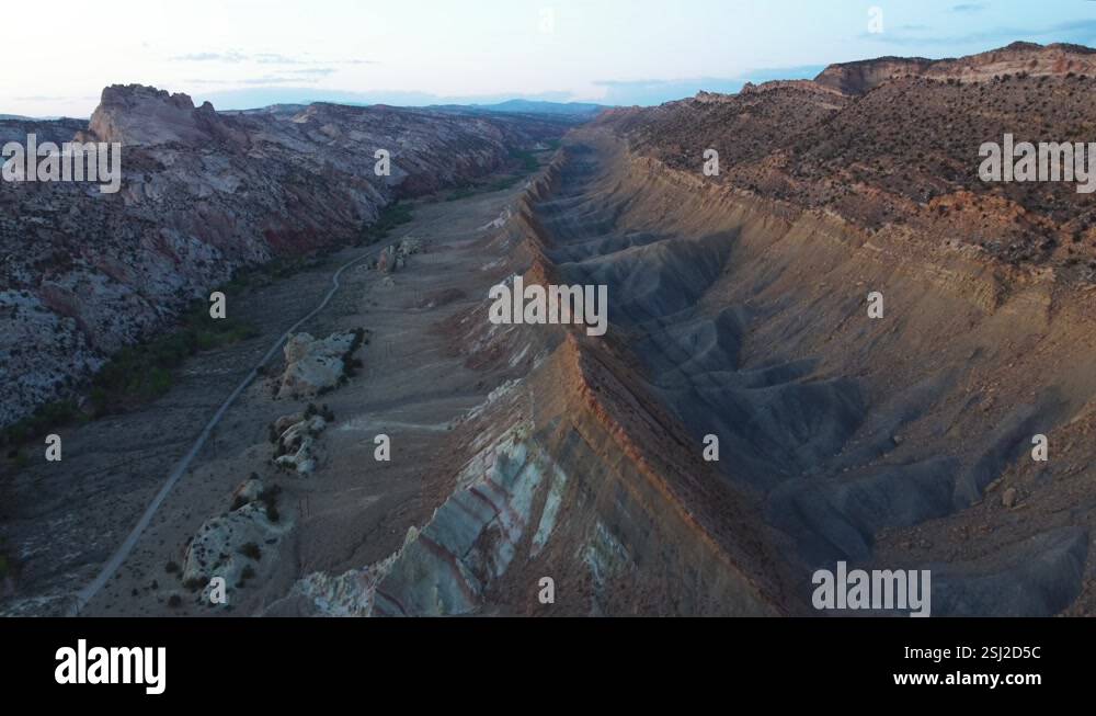 Weathered Eroded Mountains In Deserts Of Utah Near Old Paria Vermillion ...