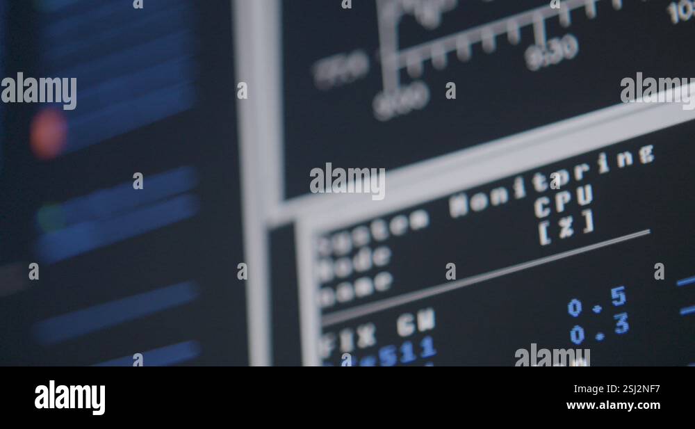 Establish black monitor with small outlined analog clock next to blue ...