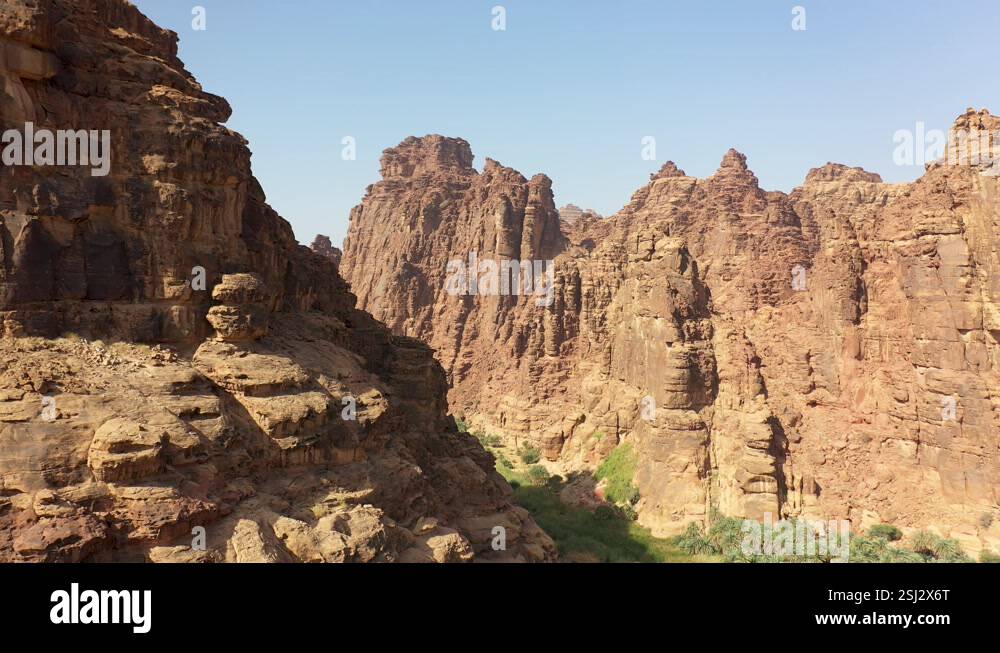 Wadi Al Disah is a beautiful mountainous valley in Saudi Arabia’s Stock ...