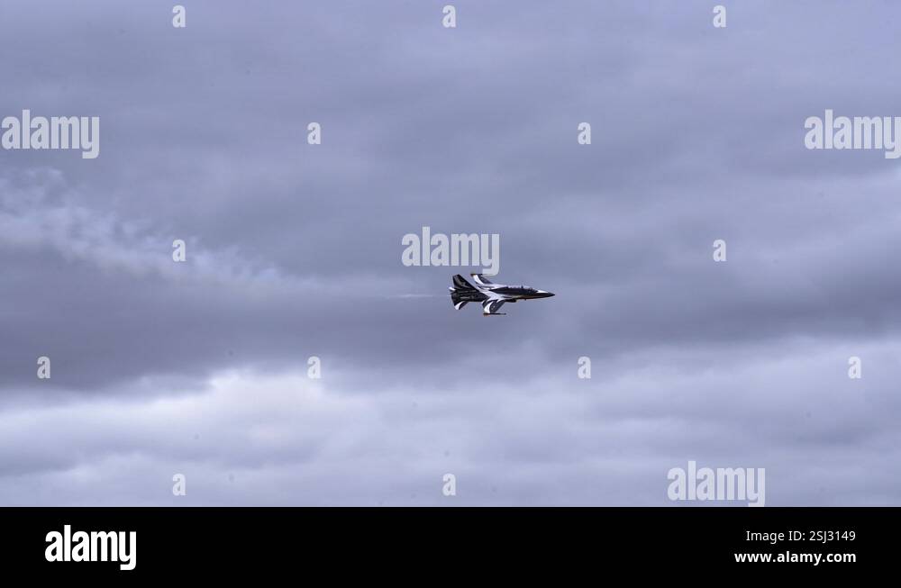 KAI T-50B Golden Eagle Jet Plane At An Airshow Flying In The Sky ...
