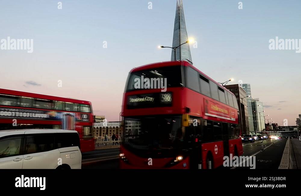 London buses shard Stock Videos & Footage - HD and 4K Video Clips - Alamy
