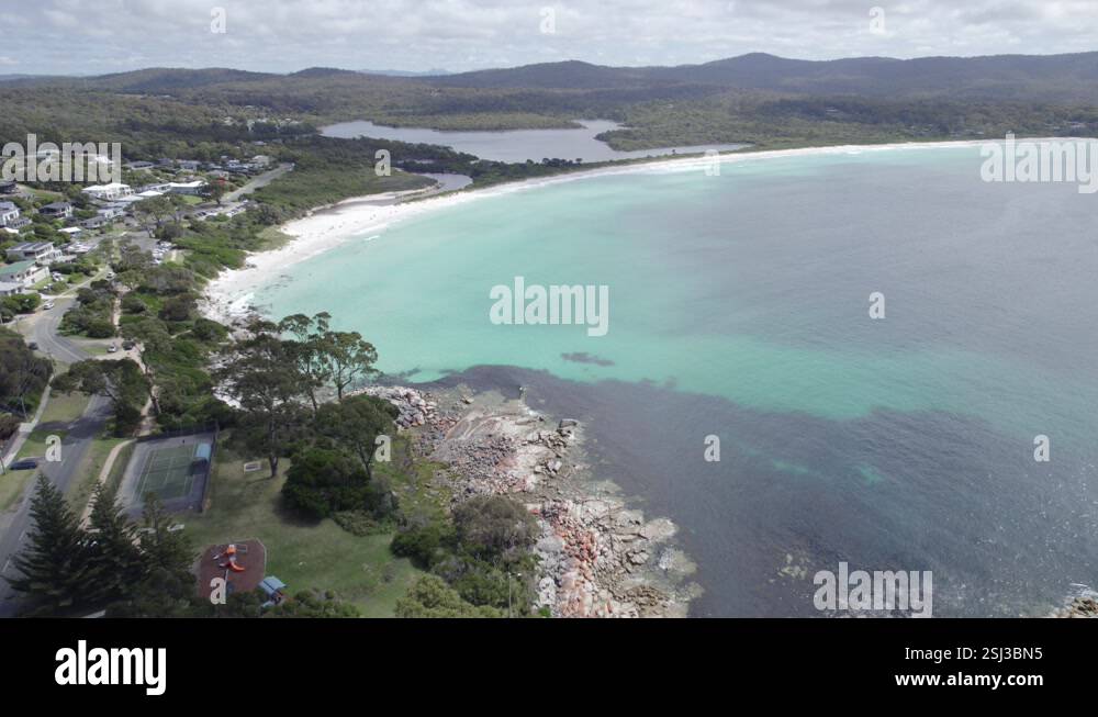 White-sand Beach With Bright Azure Water Near Skeleton Bay Reserve In ...
