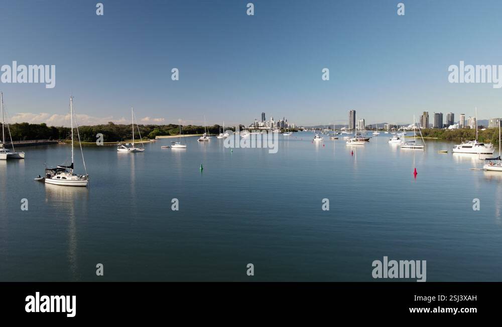 A navigational channel within a small boating harbor created for a new ...