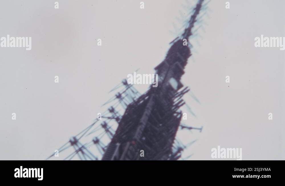 Empire State Building in 1907s from Bottom with TV Radio Antenna at Top ...