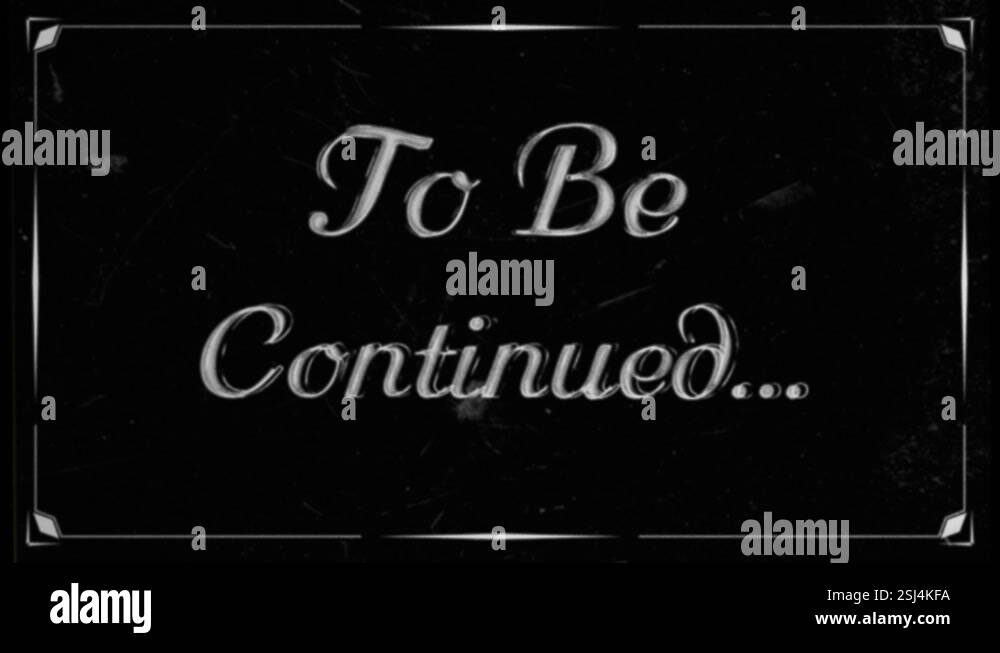 Retro Outro. Vintage pop-up text screen saver with text: To be ...