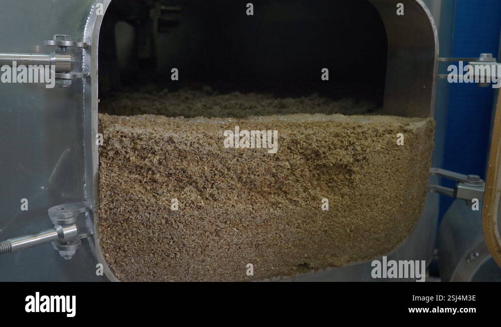 Huge amounts of leftover spent grain is collected in the tank waste ...