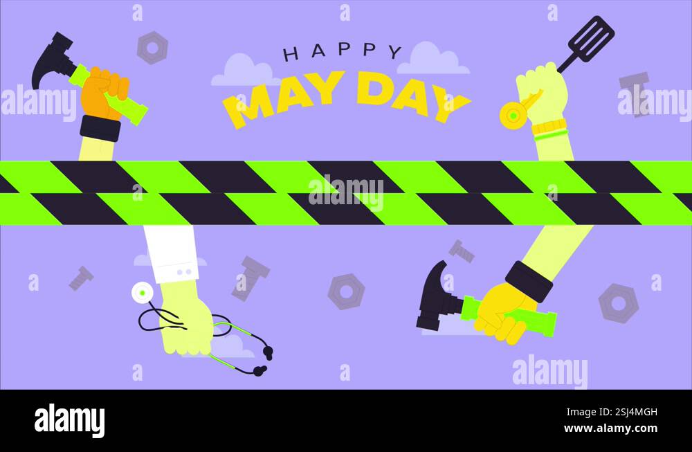 May Day Background Video Stock Video Footage - Alamy